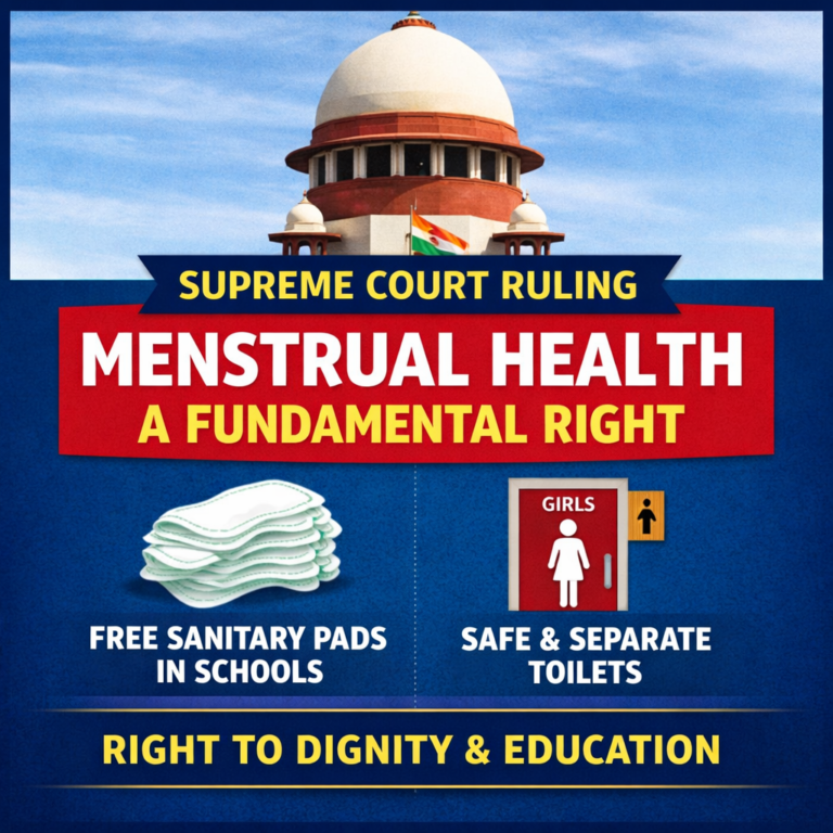 Supreme Court Declares Menstrual Health a Fundamental Right Under ...